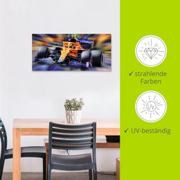 Wandbild Artland, B:150cm H:75cm, orange, Alu Dibond, Wohnzimmer, Bilder, "Papaya z&auml;hlt ", als Alubild, Leinwandbild, Poster, Wandaufkleber in