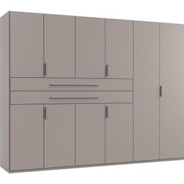 Dreht&uuml;renschrank wimex, B:270cm H:208cm T:58cmsaharagrau, Holzwerkstoff, Schr&auml;nke, "Digit Kleiderschrank wahlweise mit oder ohne Spiegel", erh&auml;ltlich
