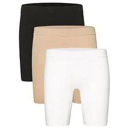 Panty Jockey "Skimmies", Damen, Gr. XL, 3 Stk., beige, schwarz, wei&szlig;, Single Jersey, Obermaterial: 85% Polyamid, 12% Elasthan, 3% Baumwolle, unifarben, eng, Unterhosen Panty, (3er Pack), Nahtlos
