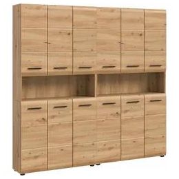 Badezimmer-Set Welltime, artisan oak nb, B:180cm H:185cm T:30cm, MDF, Spanplatte, Kastenm&ouml;bel-Sets, Florenz, Badkombination 2-tlg. Artisan Oak NB, Mehrzweckschr&auml;nke