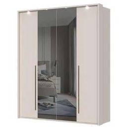 Dreht&uuml;renschrank OTTO HOME "Opera mit oder ohne Kranz inkl. LED-Bel.,B 227,272,317 oder 362 cm", cashmere, B:187cm H:226cm T:60cm, FSC-zertifizierter Holzwerkstoff, MDF, Schr&auml;nke, Dreht&uuml;renschrank, UV lackiert, Soft Close Funktion, H&ouml;henverstellbare F&uuml;&szlig;e