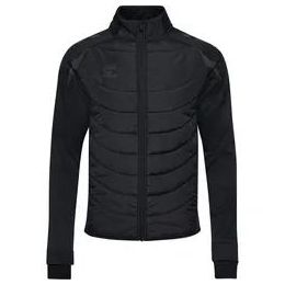 Trainingsjacke Hummel "HMLBTC WINTER TRAINING JACKET", Damen, Gr. XXL, schwarz, Web, Obermaterial: 92% Polyester, 8% Elasthan, unifarben, Basic normal, Raglan&auml;rmel angesetztes B&uuml;ndchen mit Daumenl&ouml;chern, Jacken Trainingsjacke, Mix aus Stepp- und Stretchmaterial f&uuml;r optimalen Komfort, Daumenl&ouml;cher