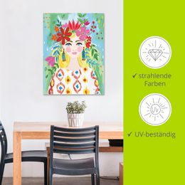 Wandbild Artland, B:45cm H:60cmfarbe bild(er): farbig, Alu Dibond, Wohnzimmer, Bilder, "Boho Girl II", als Alubild, Leinwandbild, Poster,