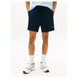 Tommy Hilfiger Shorts TOMMY JEANS "TJM WAFFLE BEACH", Herren, Gr. XL, N-Gr, schwarz night navy, Web, Obermaterial: 60% Baumwolle, 40% Polyester, unifarben, regular fit kurz, Hosen Shorts, Regular fit mit elastischem Bund