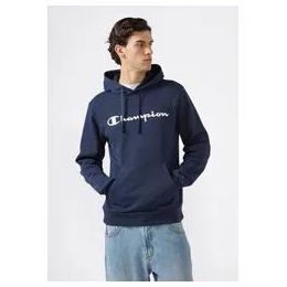 Kapuzensweatshirt Champion "BASICS Fleece Hoodie Large Logo", Herren, Gr. L (52/54), nny, ns, Obermaterial: 55% Baumwolle, 45% Polyester, Sweatshirts
