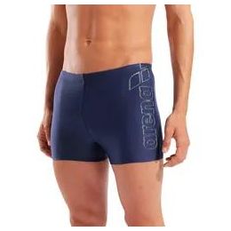 Badehose arena "MEN'S arena SCRATCHY SWIM SHORT", Herren, Gr. 5M, N-Gr, navy, sage, Obermaterial: 80% Polyamid, 20% Elasthan, Badehosen Badehose