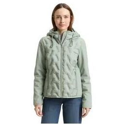 Steppjacke Tom Tailor, Damen, Gr. XL, gleam jade gr&uuml;n, Steppware, Obermaterial: 100% Polyester. Futter: 100% Polyester, unifarben, regular fit normal, elastischer Bund, Jacken Steppjacke, mit Kapuze