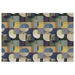 Livingwalls Vliestapete LIVING WALLS "Geometrische Retro-Tapete Bunt Blau Beige modern", blau, B:2,7m H:0,02m L:4m, Vlies, Tapeten
