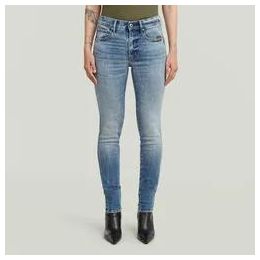G-Star Raw Skinny-fit-Jeans G-STAR "3301", Damen, Gr. 32, L&auml;nge 32, faded blau halite, Denim/Jeans, Obermaterial: 92% Baumwolle, 6% Elastomultiester, 2% Elasthan, skinny fit normal, Jeans, mit Stretch