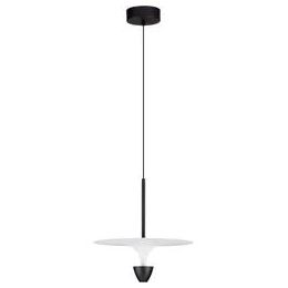 NOVA LUCE Pendelleuchte "LUET", schwarz, wei&szlig;, 1, &Oslash; 34cm H: 180cm, 1 Stk., Leuchten, Pendelleuchte