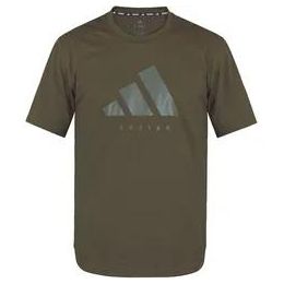 T-Shirt Adidas PERFORMANCE "Adidas Community Men ́s T-Shirt BOXING" Gr. XL, gr&uuml;n (olive), Shirts, Damen, XL, Obermaterial: 50% Baumwolle, 50% Polyester, T-Shirt