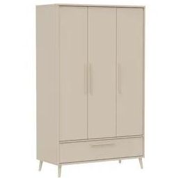 Kleiderschrank Paidi "EEFJE in Beige mit Schublade und T&uuml;ren, verschiedene Ausf&uuml;hrungen", cashmere, beige, B:124cm H:204cm T:57cm, Holzwerkstoff, Schr&auml;nke, Kleiderschrank, stabiler Dreht&uuml;renschrank aus Holz, mit Soft-Close-Funktion
