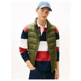 Tommy Hilfiger Steppweste TOMMY JEANS "TJM LT DOWN VEST EXT", Herren, Gr. XXL, dunkelgr&uuml;nery, Web, Obermaterial: 100% Polyamid, normal h&uuml;ftlang, Westen Steppweste, mit Daunenwattierung