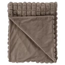 Tagesdecke Kayoom "Decke Spa Essence 125", taupe, B:150cm L:200cm, Polyester, Tagesdecken