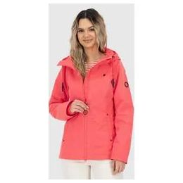 alife and kickin Outdoorjacke ALIFE & KICKIN "LilouAKA", Damen, Gr. XS, sunset coral, Web, Obermaterial: 100% Polyester, unifarben, figurbetont Po-bedeckend, ohne Ausschnitt, Windstopperb&uuml;ndchen, Jacken Outdoorjacke, leichte, taillierte &Uuml;bergangsjacke mit verstellbarer Kapuze