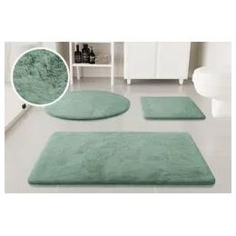 Badematte OTTO HOME "Lennja", mint gr&uuml;n, H:25mm, Polyester, Badematten, Badematte, Badteppich, getuftet, Uni, antirutsch, flauschig wie Kaninchenfell