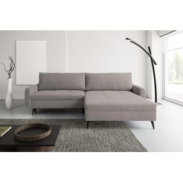 Ecksofa WERK2, B:273cm H:97cm T:167cmbeige, 92% Polyester, 8% Nylon, Wohnzimmer, Sofas, "Figo inkl. Bettfunktion und Bettkasten, bequem, Breite