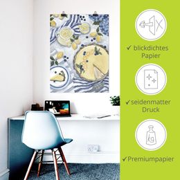 Wandbild Artland, B:90cm H:120cm, gelb, Papier, Wohnzimmer, Bilder, "Summer Picnic I", als Alubild, Leinwandbild, Poster, Wandaufkleber in verschied.