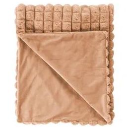 Tagesdecke Kayoom "Decke Spa Essence 125", pfirsich, B:150cm L:200cm, Polyester, Tagesdecken