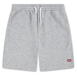 Levi's Sweatshorts LEVI'S KIDS "LVB MINI BATWING SHORTS", Jungen, Gr. 16 (176), N-Gr, grau heather, Sweatware, Obermaterial: 60% Baumwolle, 40% Polyester, unifarben, normal kurz, Hosen Sweatshorts, for Boys