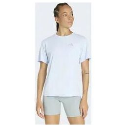 Laufshirt Adidas PERFORMANCE "RUN ESS TEE W", Damen, Gr. M, crystal sky, Obermaterial: 100% Polyester, Shirts Laufshirt