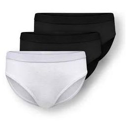 Slip KIDS Only "KOGLOLA 3-PACK LOGO BRIEFS ACC", M&auml;dchen, Gr. 134/140, 3 Stk., super light grau melange pack:3, pack schwarz, Jersey, Obermaterial: 95% Baumwolle, 5% Elasthan, meliert, unifarben, normal, Unterhosen Slip