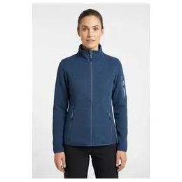 Fleecejacke Icepeak "BOWERSVILLE", Herren, Gr. L, navy blau, Fleece, Obermaterial: 100% Polyester, kontrastfarbene Details, unifarben, Basic normal, elastischer Bund, Jacken Fleecejacke, sportlicher Stil, leichtes Thermal-Material, schnell trocknend