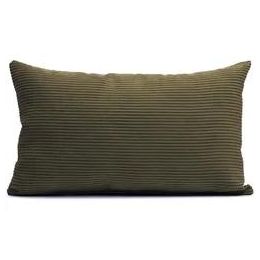G&ouml;zze Dekokissen G&Ouml;ZZE "Capri Cord", dunkelgr&uuml;n, unifarben, B:30cm H:10cm L:50cm, Polyester, Dekokissen_Sitzkissen_Kissenh&uuml;llen