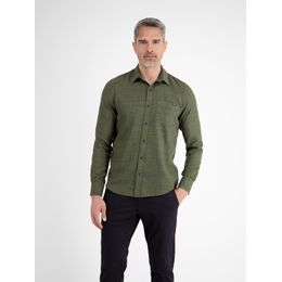 Lerros Herren Langarmhemd "Herrenhemd, Fancy-Twill"nordic olive, Gr. S, 65% Baumwolle, 35% Lyocell, Hemden