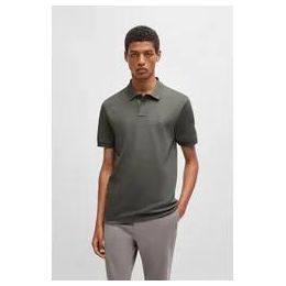 Poloshirt BOSS ORANGE "Passenger", Herren, Gr. 4XL, open grau076, Jersey, Obermaterial: 95% Baumwolle, 5% Elasthan, Basic h&uuml;ftbedeckend, hoch geschlossener Ausschnitt, eng B&uuml;ndchen, Shirts, mit Polokragen