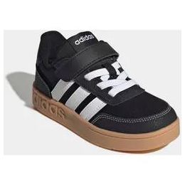 Sneaker Adidas SPORTSWEAR "BREAKBASE", M&auml;dchen, Gr. 33, core schwarz, ftwr wei&szlig;, gum 3, Synthetik, Textil, Schuhe Sneaker, f&uuml;r Kinder & Jugendliche