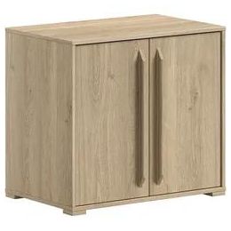Kommode Vipack "SAM mit 2 Dreht&uuml;ren, dahinter 1 Fachb&ouml;den, universell einsetzbar", eiche dekor, B:67,7cm H:61,5cm T:43cm, Holzwerkstoff, Sideboards, Kommode, Pflegeleichte Oberfl&auml;che in Eiche oder Wei&szlig; Dekor