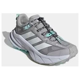 Wanderschuh Adidas TERREX "TERREX FREEHIKER SL GORE-TEX", Damen, Gr. 42, dash grau, ftwr wei&szlig;, semi flash aqua, Textil, Schuhe Wanderschuh, wasserdicht dank Gore-Tex Membrane