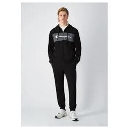 Sweatanzug Champion "Hooded Full Zip Suit", Herren, Gr. M, nbk, nbk, igt, Obermaterial: 55% Baumwolle, 45% Polyester, Sportanz&uuml;ge, mit Kapuze, mit durchgehendem Rei&szlig;verschluss, f&uuml;r Sport und Freizeit