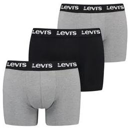 Levi's Boxershorts LEVI'S "LEVIS MEN REPEAT LOGO BOXER BRIEF", Herren, Gr. XL, grau combo, Obermaterial: 95% Baumwolle, 5% Elasthan, k&ouml;rpernah, Unterhosen