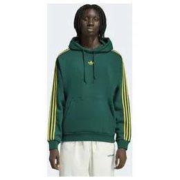 Kapuzensweatshirt Adidas ORIGINALS "TIPPED STRIPES HOODIE", Herren, Gr. L, collegiate gr&uuml;n, Obermaterial: 70% Baumwolle, 30% Polyester, angesetztes B&uuml;ndchen, Sweatshirts