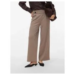 V&eacute;ro Moda Anzughose VERO MODA "VMSTAR PANTS JRS GA NOOS", Damen, Gr. M, L&auml;nge 30, driftwood, Jersey, Obermaterial: 95% Polyester, 5% Elasthan, unifarben, loose fit normal, Hosen Anzughose
