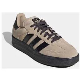 Sneaker Adidas ORIGINALS "SAMBA XLG", Herren, Gr. 44, stone khaki, core schwarz, utility schwarz, Leder, Synthetik, Schuhe Sneaker