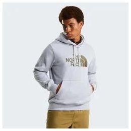 Kapuzensweatshirt The North Face "M DREW PEAK REGULAR HOODIE", Herren, Gr. XXL, tnf light grau heather, new taupe gr&uuml;n, Sweatware, Obermaterial: 74% Baumwolle, 26% Polyester, Rippb&uuml;ndchen, Sweatshirts, mit K&auml;ngurutasche, mit regulierbarer Kapuze, sportlicher Stil