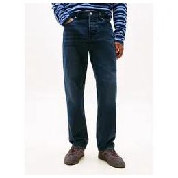 Tommy Hilfiger Slim-fit-Jeans TOMMY JEANS "RYAN SLIM STR", Herren, Gr. 33, L&auml;nge 30, denim blau schwarz, Denim/Jeans, Obermaterial: 99% Baumwolle, 1% Elasthan, slim fit, Jeans Slim-fit-Jeans, slim fit, straight leg