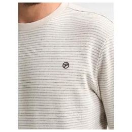 Sweatshirt PETROL INDUSTRIES "Men Sweater Round Neck", Herren, Gr. XL (42), seashell, Sweatware, Obermaterial: 100% Baumwolle, gestreift, regular fit normal, Rundhals, angesetztes B&uuml;ndchen, Sweatshirts Sweatshirt, Trageangenehme Baumwollqualit&auml;t