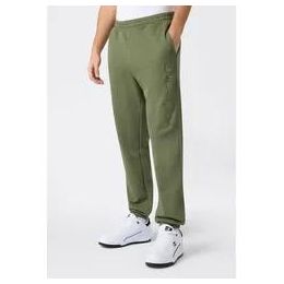 Jogginghose Champion "ICONS Terry Elastic Cuff Pants Large Logo", Damen, Gr. S, N-Gr, olvn, Obermaterial: 69% Baumwolle, 31% Polyester, Hosen Jogginghose, mit elastischen B&uuml;ndchen, f&uuml;r Sportmode