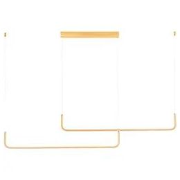 NOVA LUCE Pendelleuchte "STRITA", goldfarben, 2, H: 120cm, 1 Stk., Leuchten, Pendelleuchte