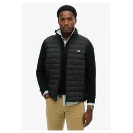 Steppweste Superdry "Fuji Lite Padded Gilet", Herren, Gr. 3XL, schwarz, Steppware, Obermaterial: 100% Nylon, unifarben, normal normal, ohne Ausschnitt, Westen Steppweste, Steppware, normal geschnitten
