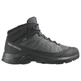 Winterstiefel Salomon "X-ADVENTURE COLDRUSH WP", Herren, Gr. 47, asphalt, schwarz, alloy, Leder, Textil, Schuhe Winterstiefel, Winterschuhe, Winterboots, Snowboots, wasserdicht