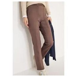 Stoffhose Cecil "Style Tracey", Damen, Gr. M (40), L&auml;nge 30, urban taupe, Web, Obermaterial: 82% Polyester, 18% Elasthan, unifarben, normal lang, Hosen Stoffhose, mit Stretch und elastischem Bund