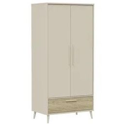 Kleiderschrank Paidi "EEFJE in Beige mit Schublade und T&uuml;ren, verschiedene Ausf&uuml;hrungen", cashmere, beige, groovy, oak, B:95cm H:204cm T:57cm, Schr&auml;nke, Kleiderschrank, stabiler Dreht&uuml;renschrank aus Holz, mit Soft-Close-Funktion