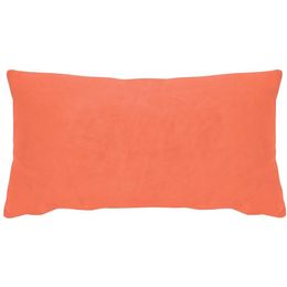 Dekokissen Pad, B:15cm H:2cm L:50cm &Oslash;:15cmsoft orange, unifarben, Polyester, Dekokissen_Sitzkissen_Kissenh&uuml;llen, "Smooth", Perfekte Farbabstimmung