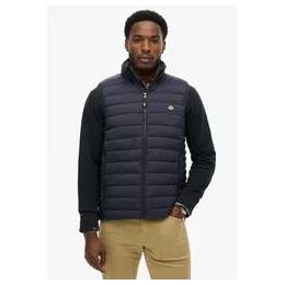 Steppweste Superdry "Fuji Lite Padded Gilet", Herren, Gr. 3XL, eclipse navy, Steppware, Obermaterial: 100% Nylon, unifarben, normal normal, ohne Ausschnitt, Westen Steppweste, Steppware, normal geschnitten