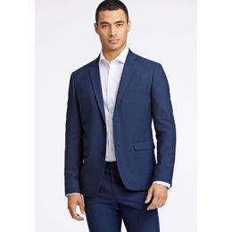 LINDBERGH Herren Anzugsakko "Blazer Slim Fit", blau, Gr. 44, Obermaterial: 52% Wolle, 45% Polyester, 2% Elasthan, 1% sonstige Fasern; Futter: 95%